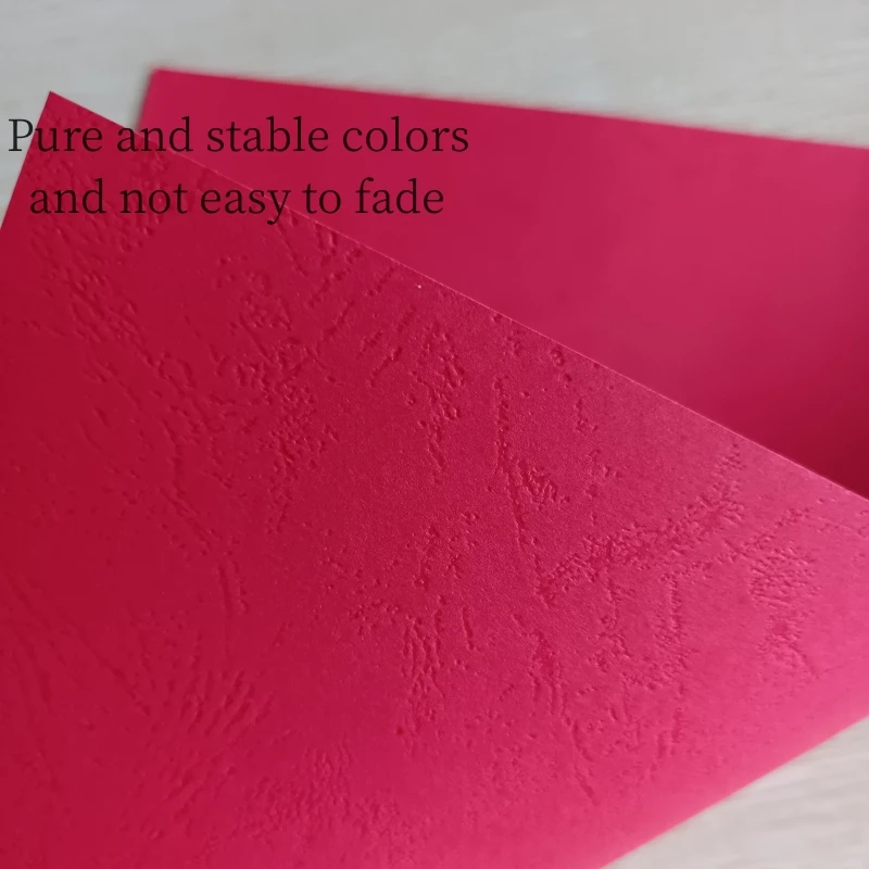 100% Wood Pulp 230gsm A4 Size Leather Grain Paper Color Embossed Paper ...