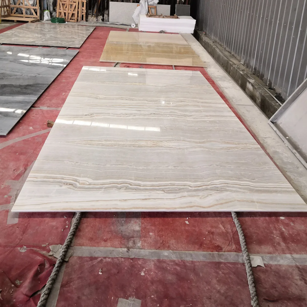 White Thin Wood Sheet - Backlit Marble Veneer Panels