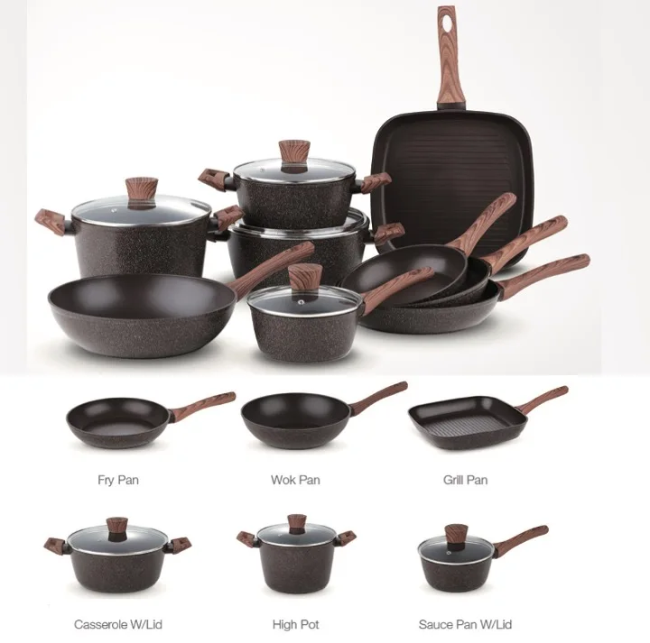 Granite Non-stick Cookware Set - Buy Nonstick Pots And Pans,Frypan Set ...