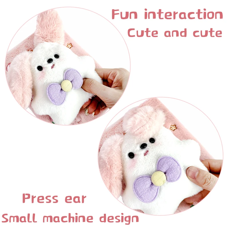 Fur Plush Toy Notebook - Perfect Gift for Kids & Teens