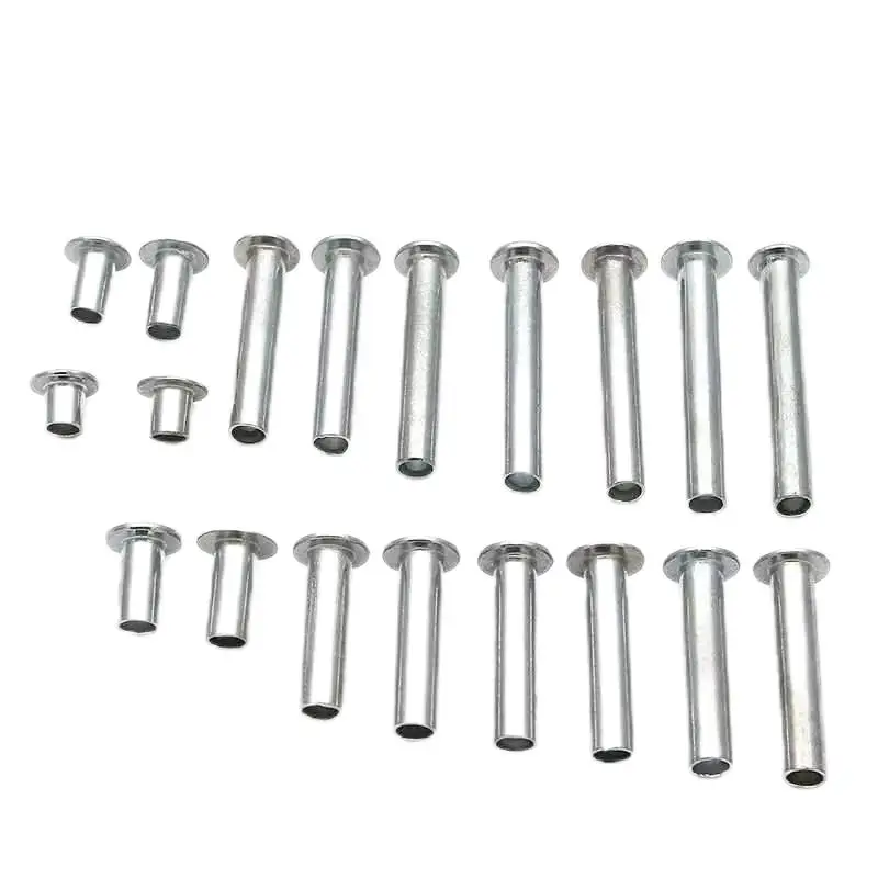 Galvanized Round Head Semi-hollow Rivets Flat Round Head Hollow Nails ...