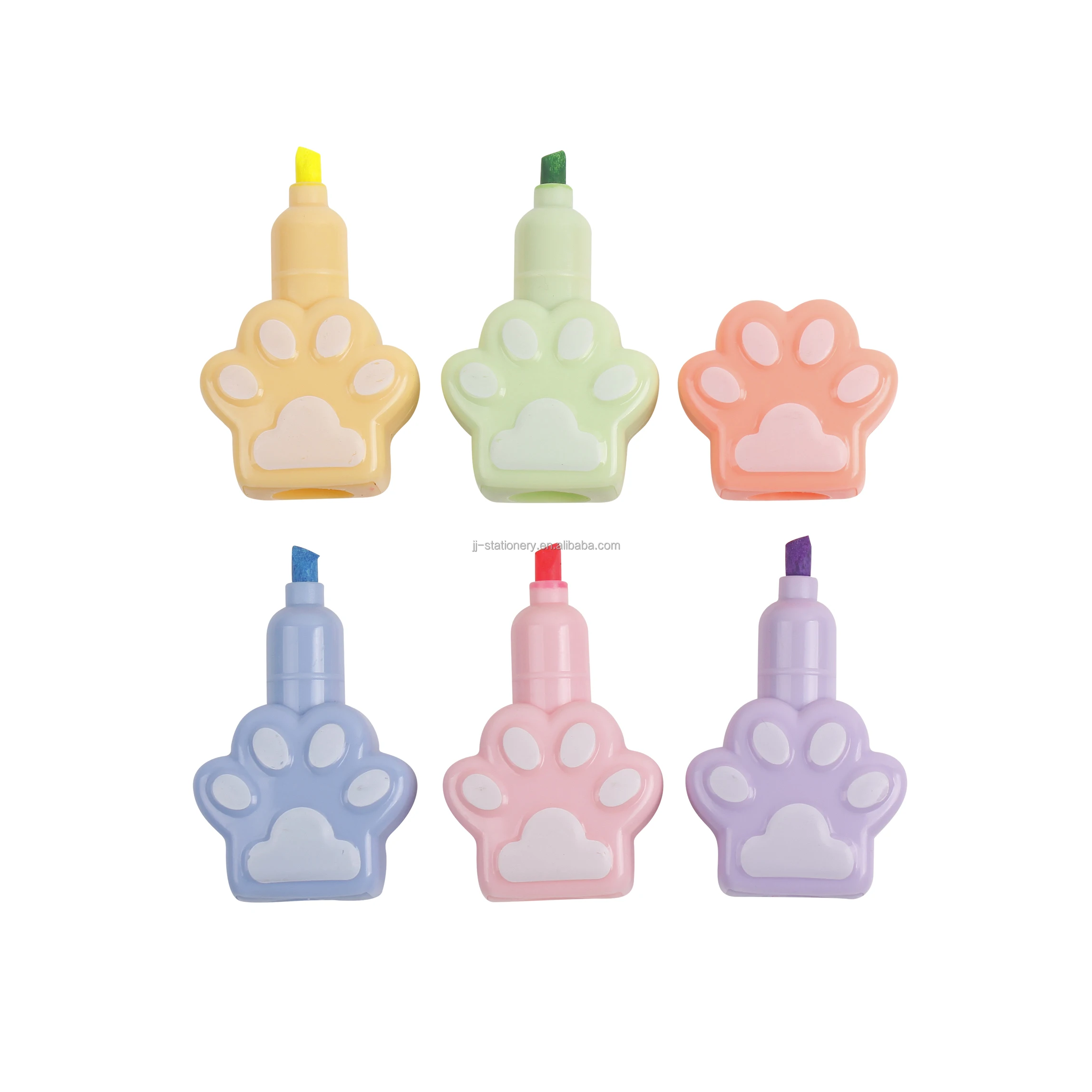 H-tone Stackable Highlighter Cute Animal Shape Cute Mini Highlighter ...