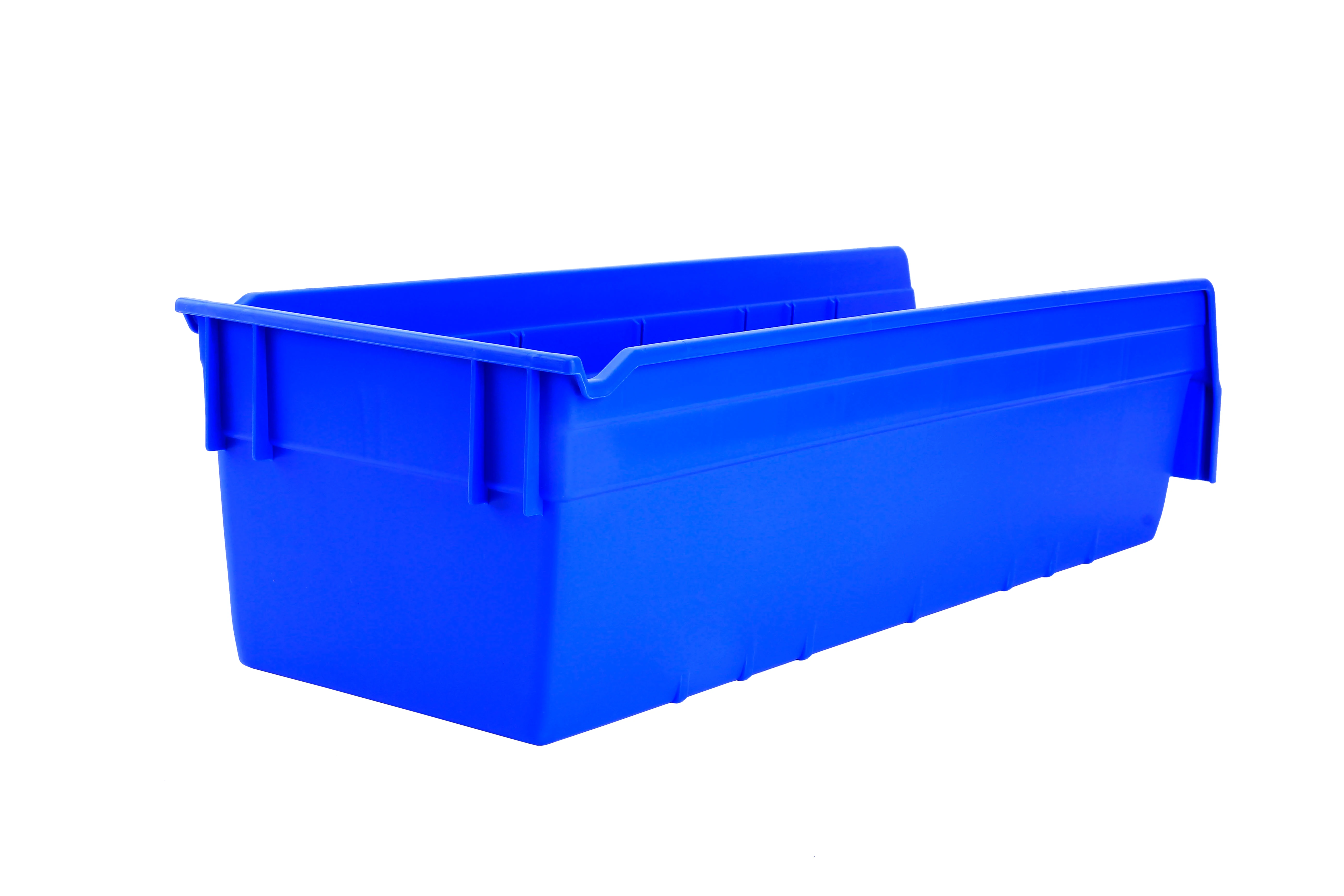 Plastic Shelf Bin With Dividers Racking Storage Container Parts Tool ...