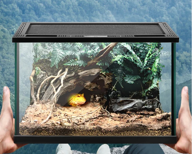 Customizable 4ft PVC Snake Enclosure Tank - 200-Gallon Corner ...