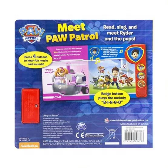 Custom Designed Programmable Sound Button Book for Kids Children's ...