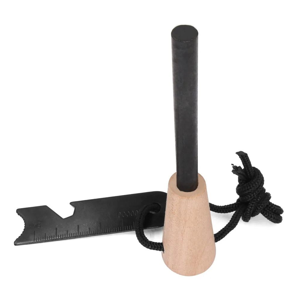 Multi Waterproof Flintstone Emergency Magnesium Firestarter Flint Wood ...