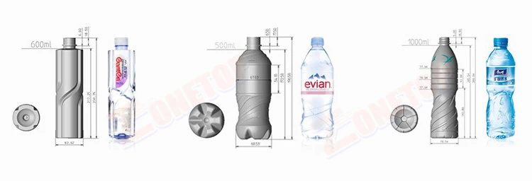 100% New Material 250ml 300ml 500ml 600ml 750ml 1000ml 1500ml Custom ...