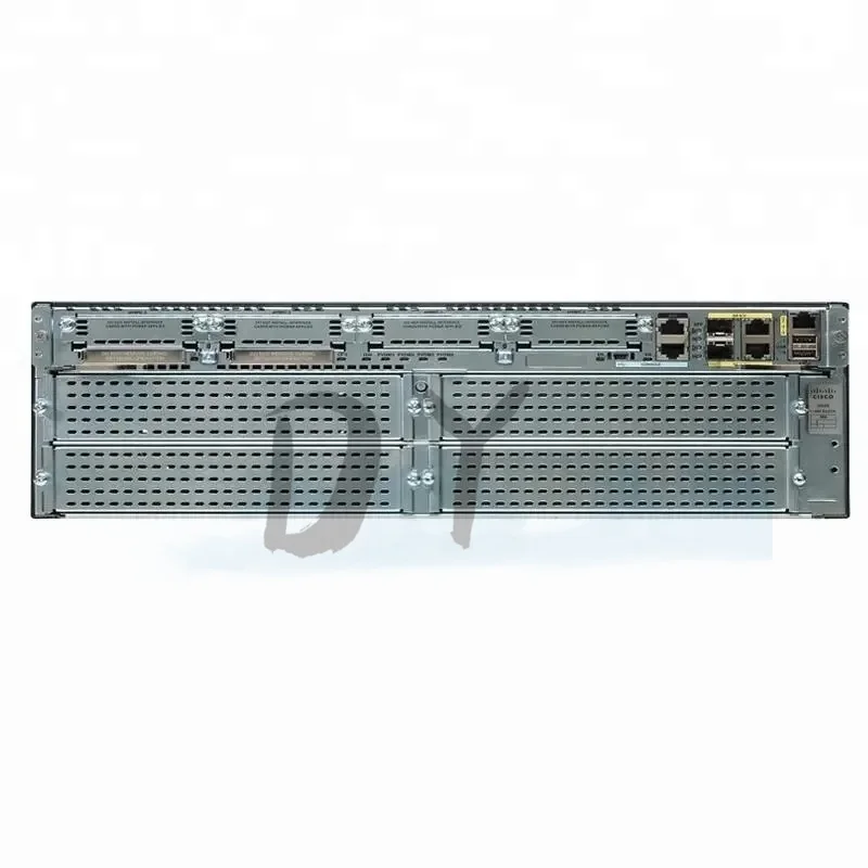 New Ciscos Router C2921/k9 2921 W/3 Ge,4 Ehwic,3 Dsp,1 Sm,256mb Cf ...