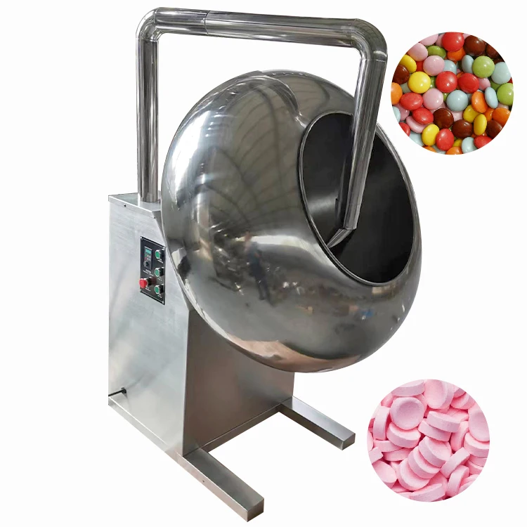 Sugar Syrup Small Candy Coating Machine - High Productivity