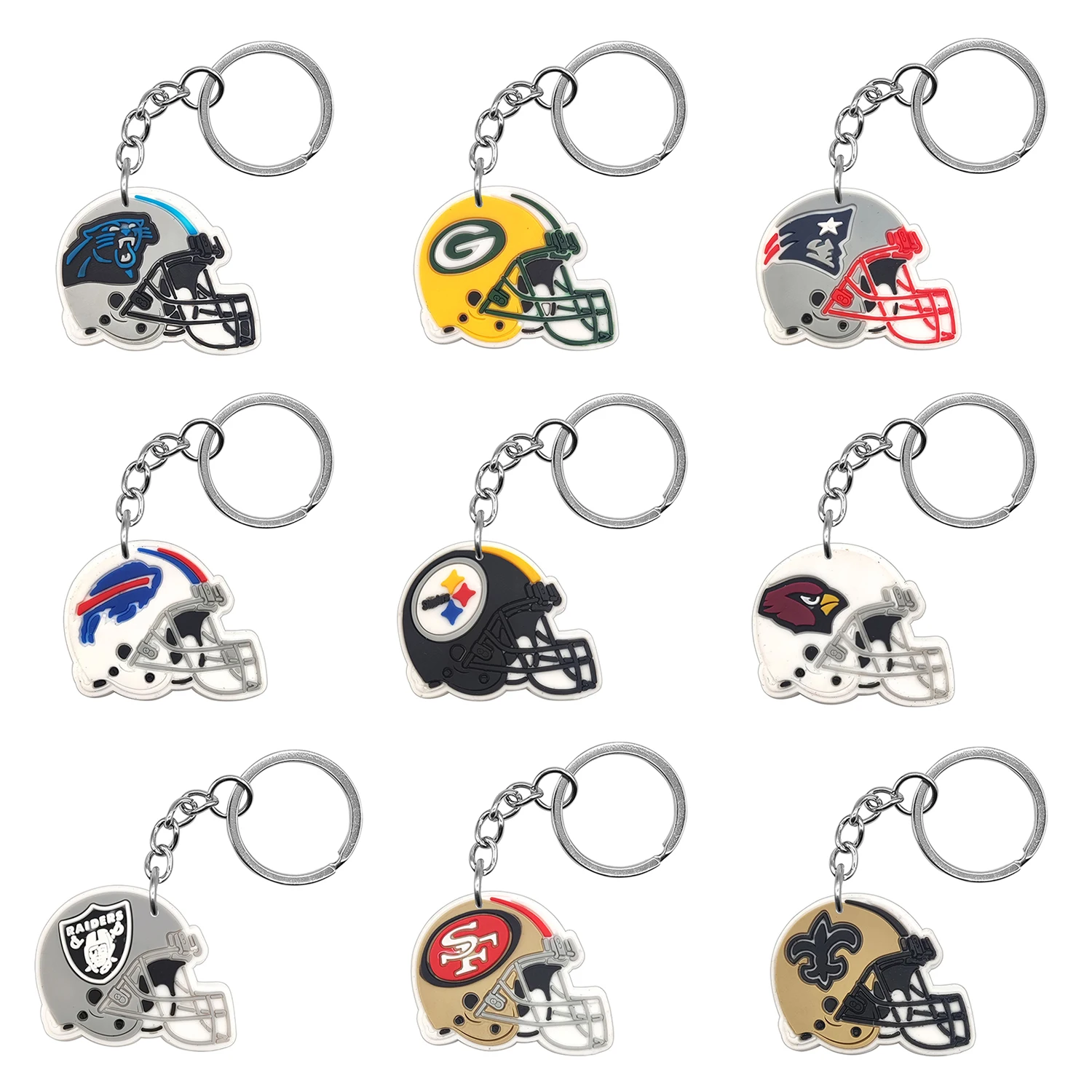 Promotional 2023 Football Team Key Chain Low Order Wholesale Gift Key ...