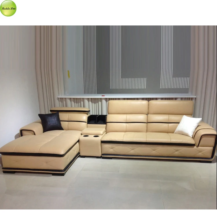 African Style Aged Leather Heated Sofa Chair Sectional Living Room Sofa ...