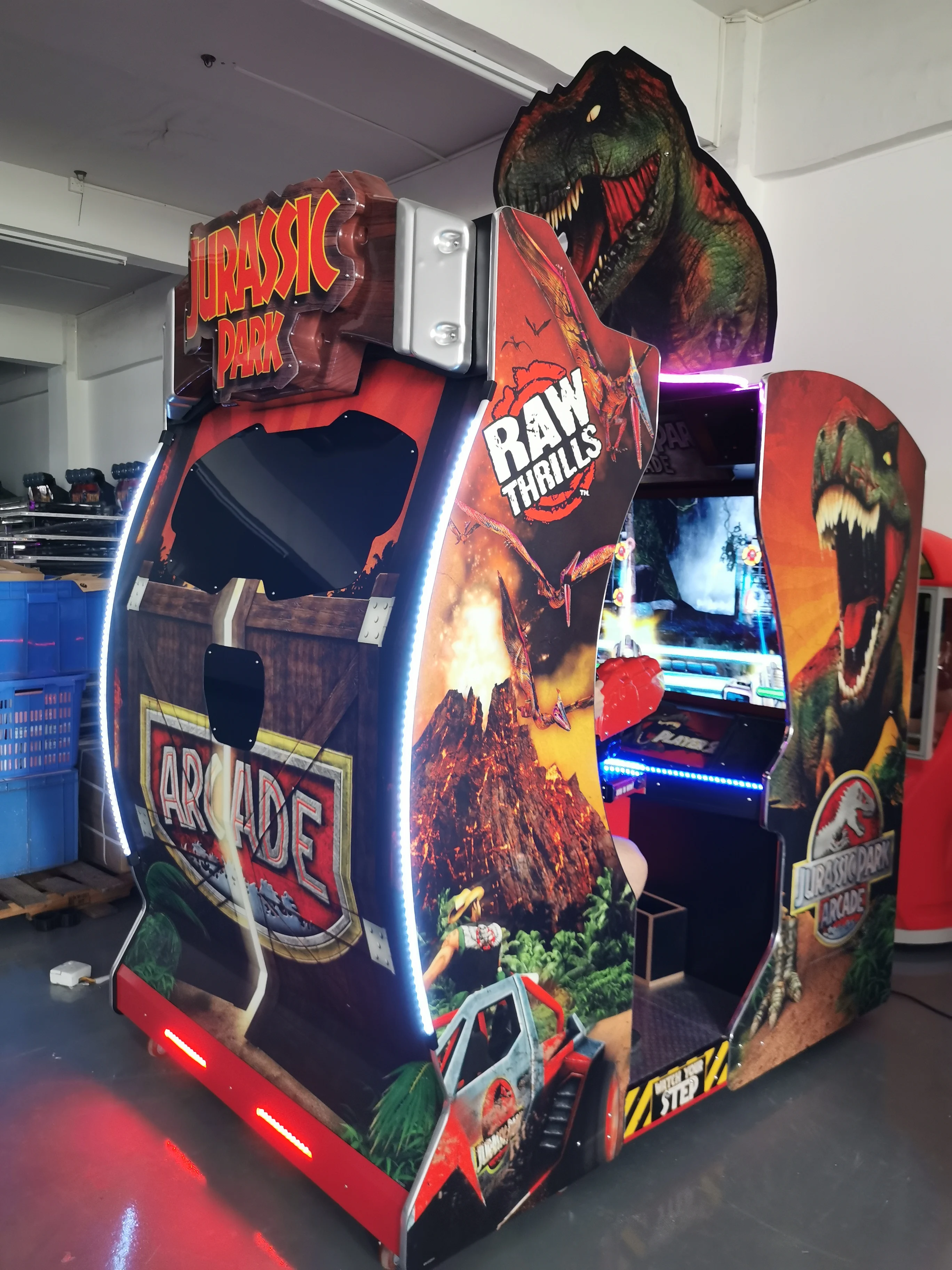Coin Operated Jurassic Park Arcade Shooting Game Machine for 1-2 ...