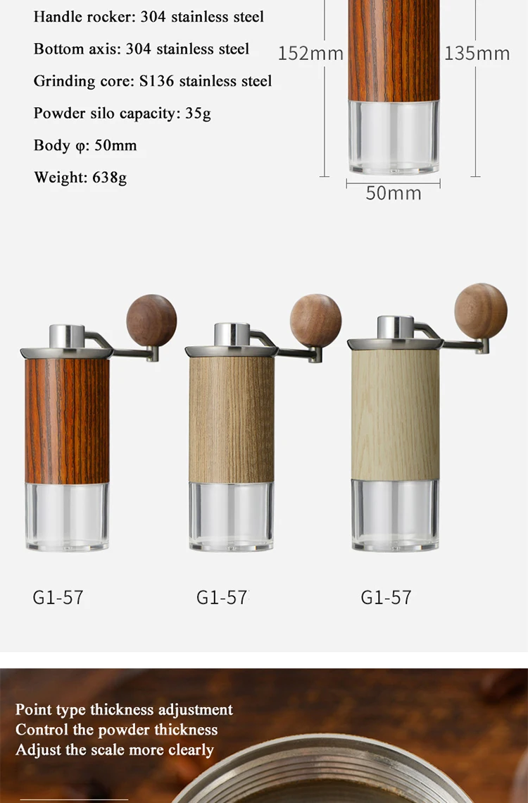 Manual Hand Crank Cordless Coffee Grinder Hand Operated Coffee Grinder ...