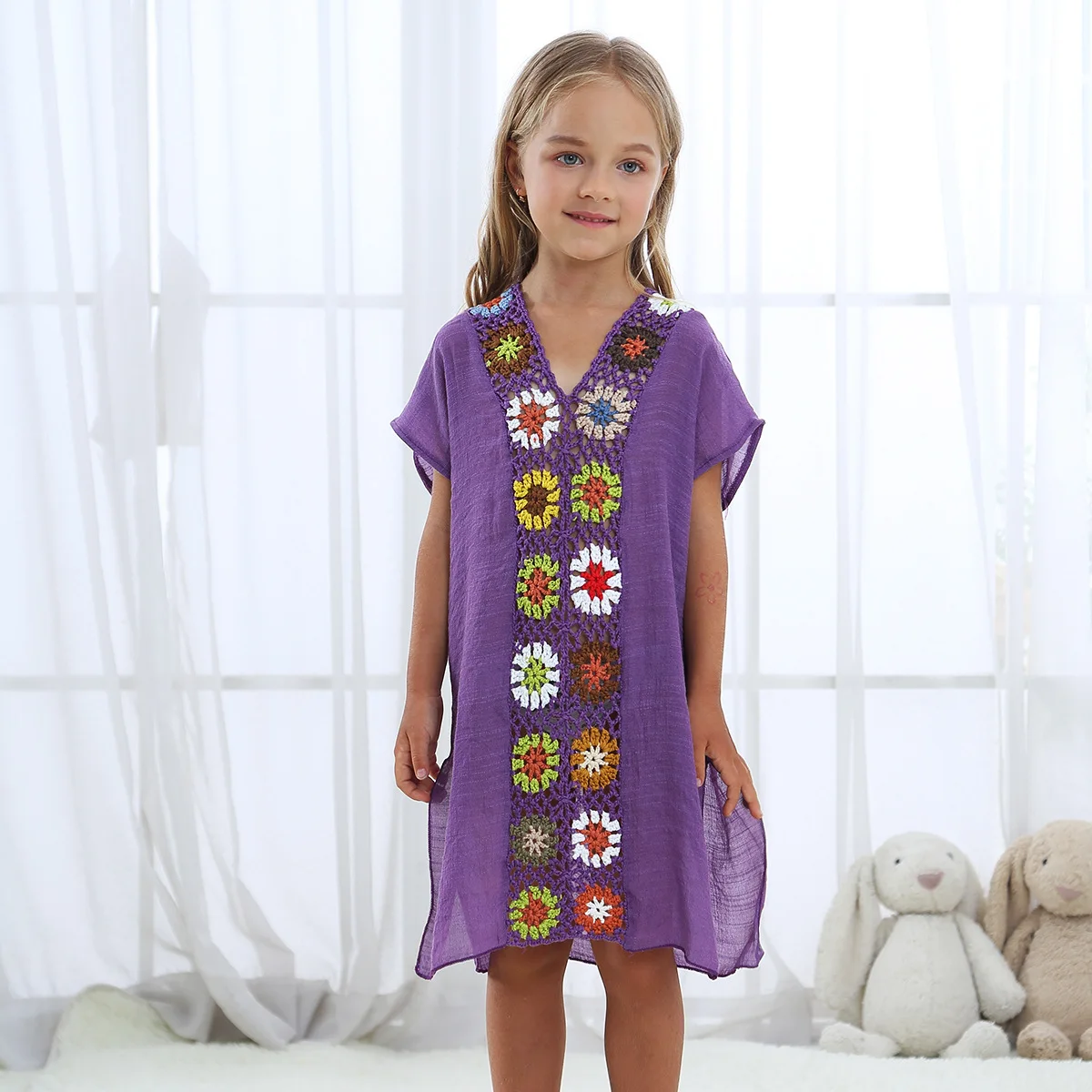 Factory Direct Custom Children Beach Cover Up Child Beachwear Kids ...