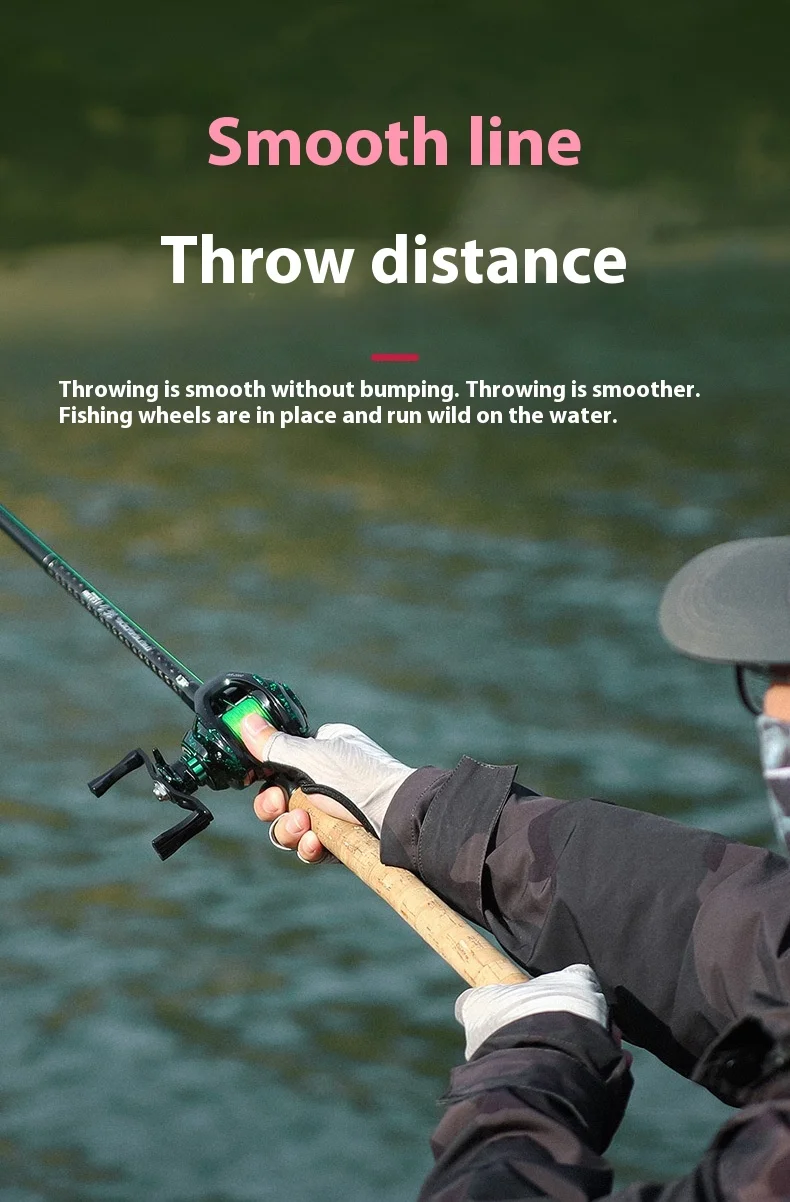 Long-distance Casting Special Black Micro-Object Lua Rod Wheel