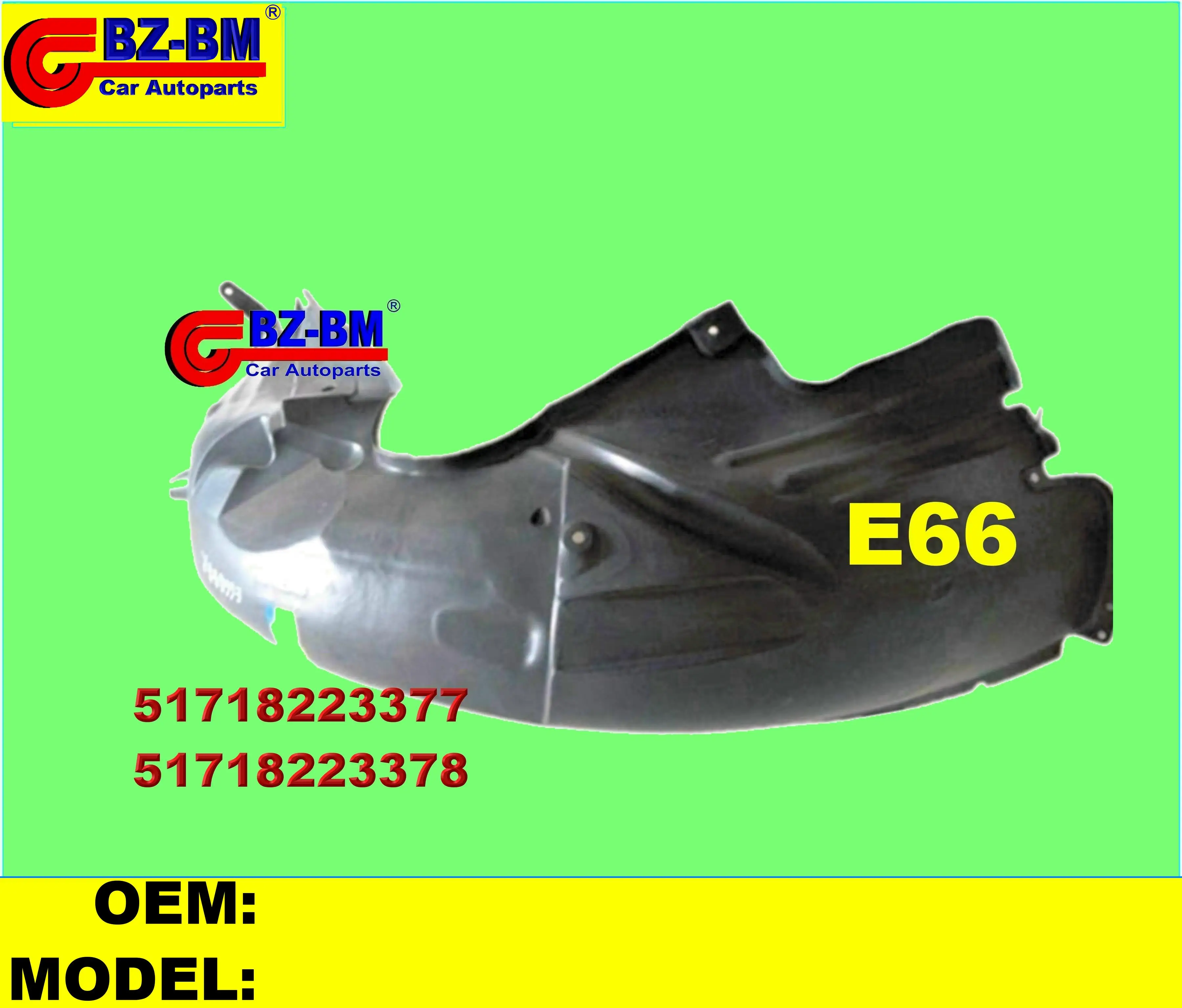 宝马前挡泥板轮拱内衬群豪 F30 F10 E46 E90 E60 E70 E53 E38 X1 X3 X5 X6 E32 月号 ...