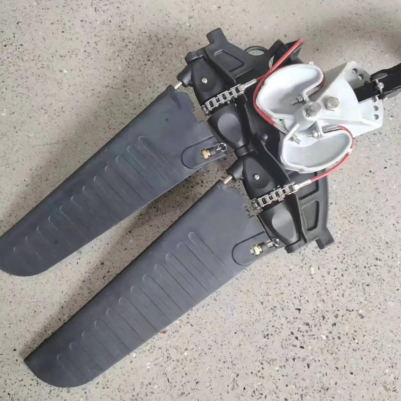 Fin Pedal Drive System For Fishing Kayak With Adjustable Footrests ...