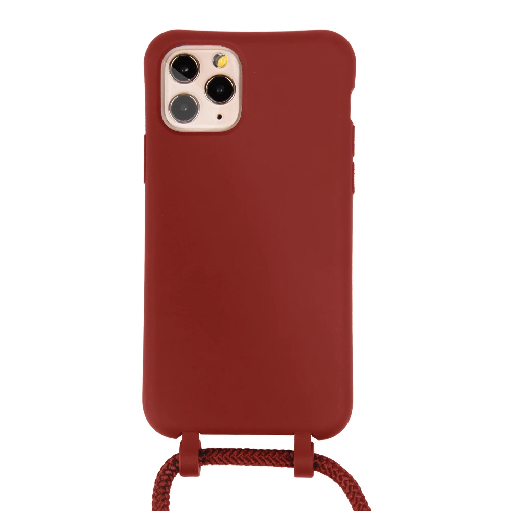 Matcha Green Color Phone Case With Modular Strap Necklace Phone Cover ...