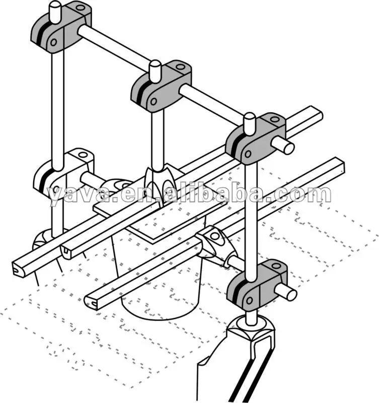 Plastic Conveyor Guide Rail Clamps For Chain Conveyor - Buy Guide Rail ...