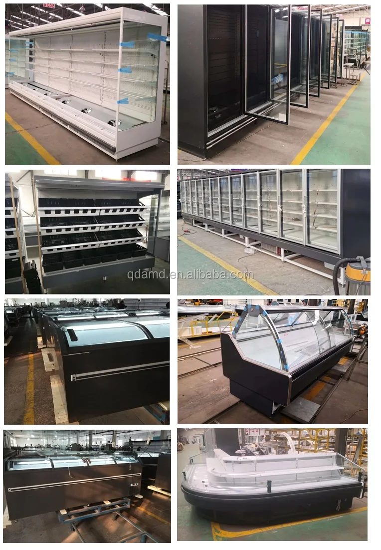 Supermarket Rack Shelf Chiller Refrigeration Compressor Refrigerator ...