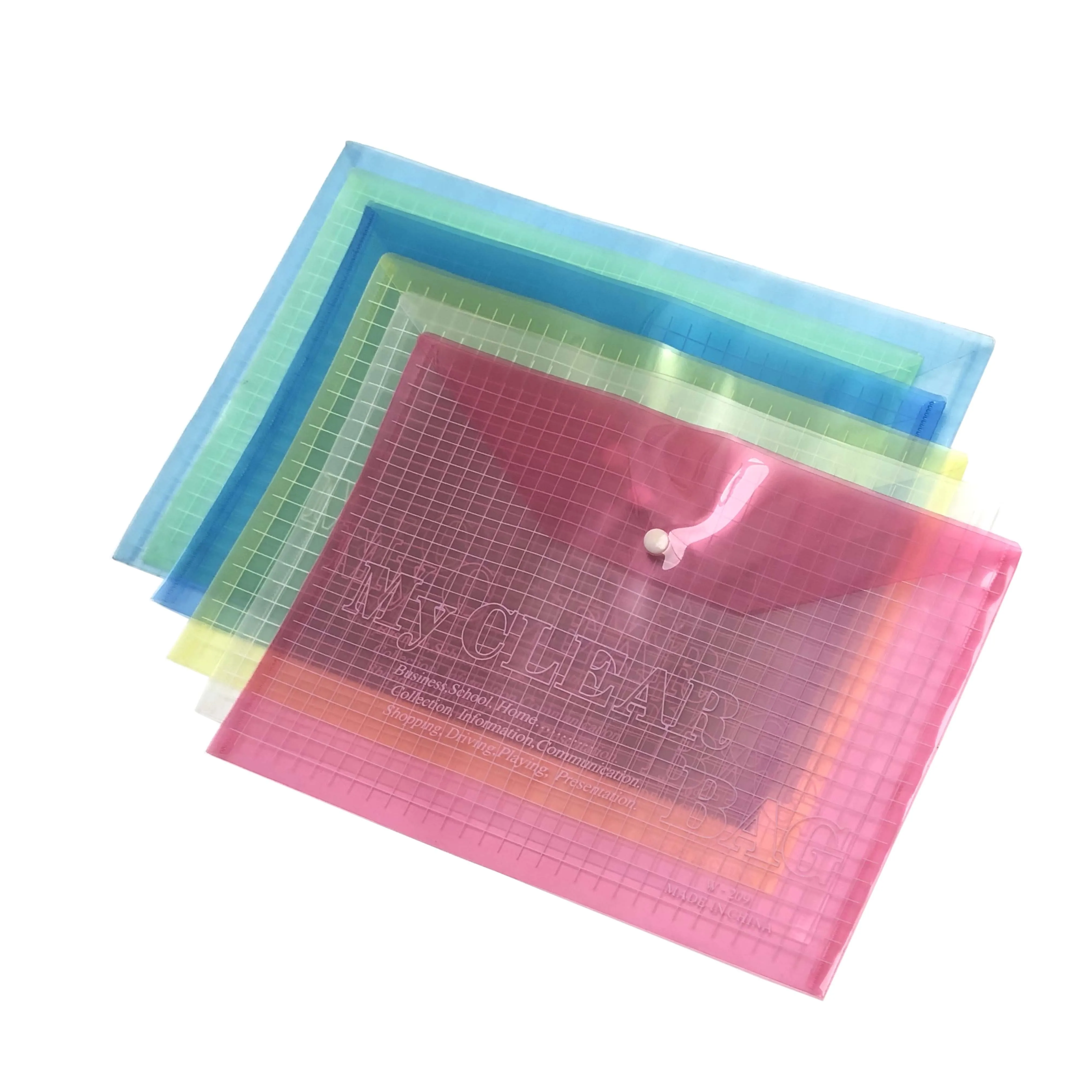 Wholesale Hot Sell A4 Plastic Waterproof Oem Customized Logo Pp Pockets ...