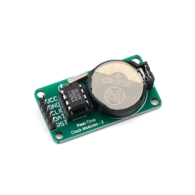 DS1302 Real-Time Clock Module Green Board Electronic Component Kit with ...