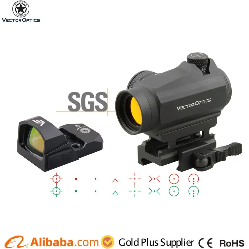 Vector Optics Rubber Armored Tactical 4x Red Dot Magnifier For Ar15 ...