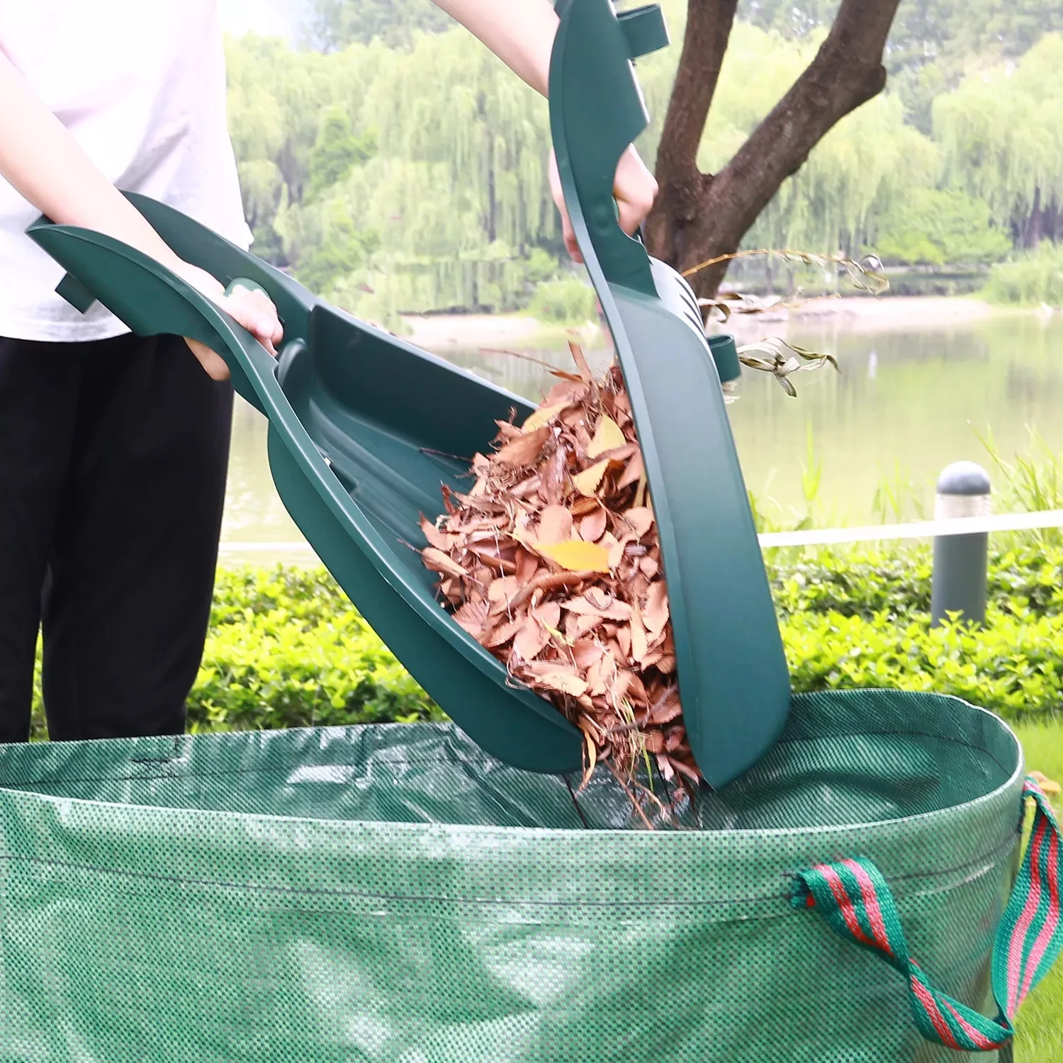 Large Leaf Scoops,Garden Shovel And Hand Rake Claw Leaf Claws,Garden ...