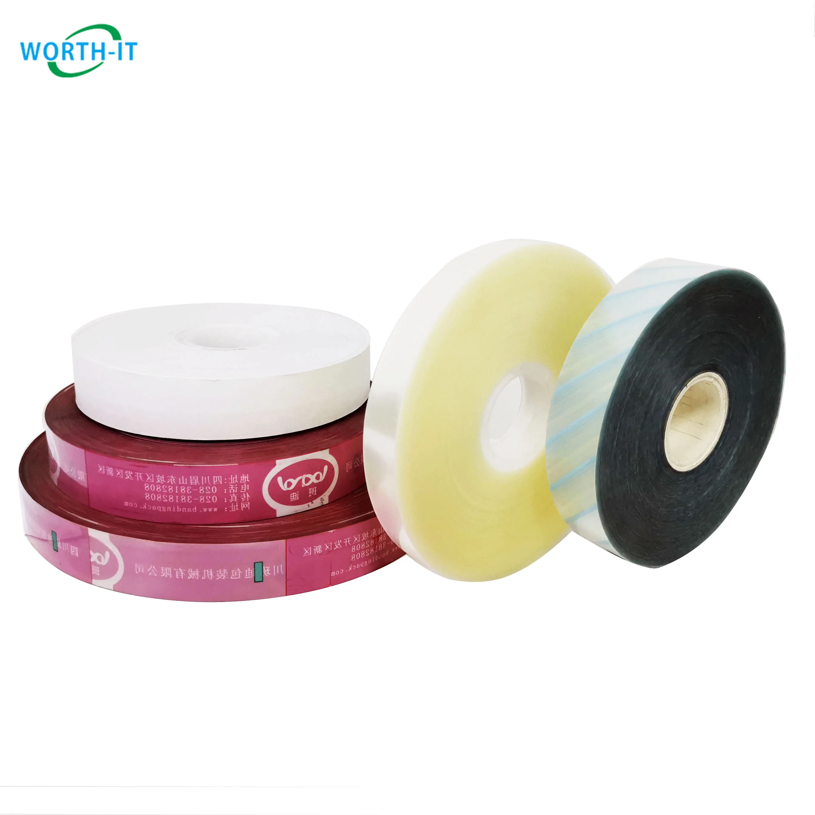 Custom Logo Opp Tape Banknote Band Transparent Opp Film Banding Roll ...