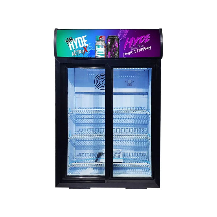 Meisda Commercial Doppels Chiebetür Kühlschrank 105l Showcase Display ...