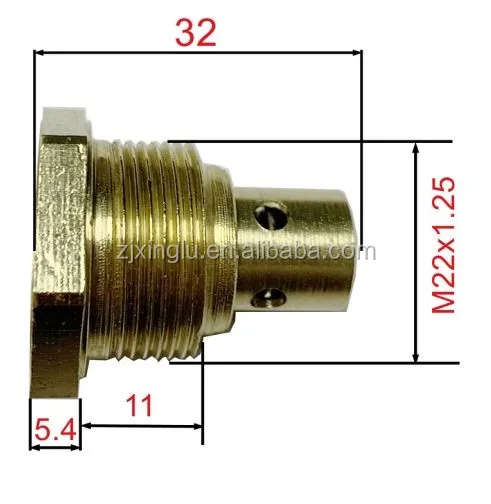 Brass Hex Valve for 3kg & 6kg LPG Gas Cylinders - Safety & Efficiency