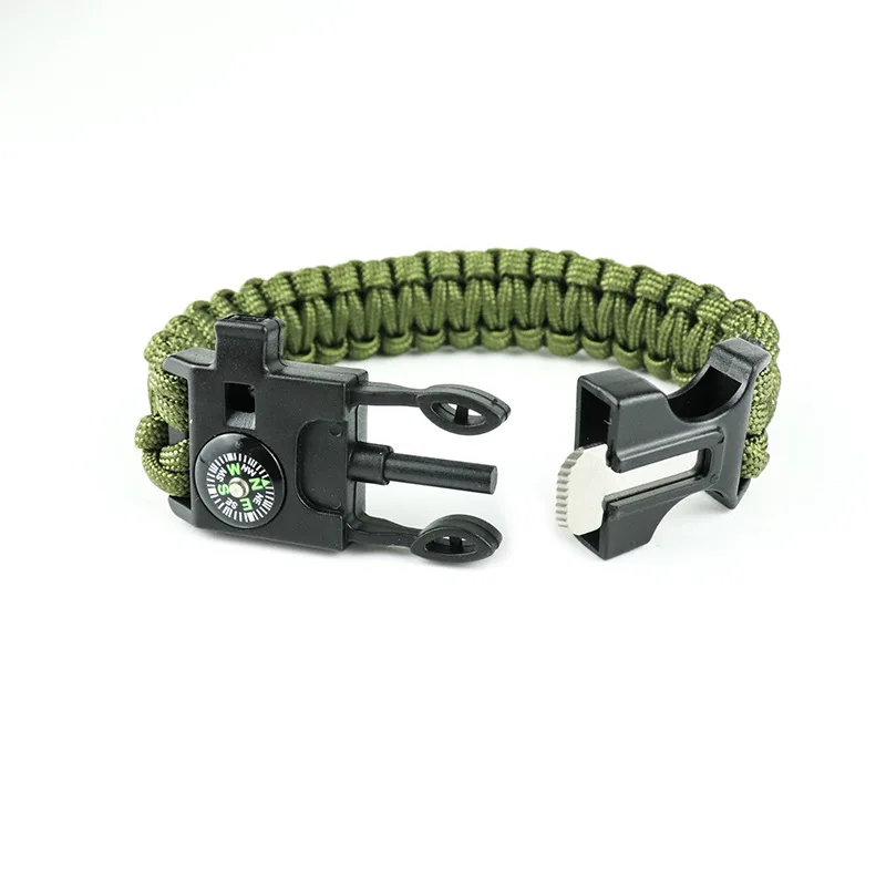 Yakeda Outdoor Hiking Tactical Bracelet - Survival Tools
