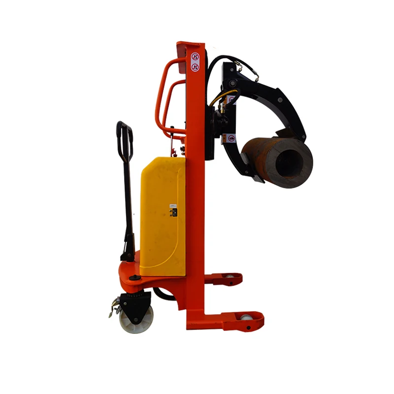 500kg Semi Electric Paper Roll Lifter - Manual Hydraulic Stacker