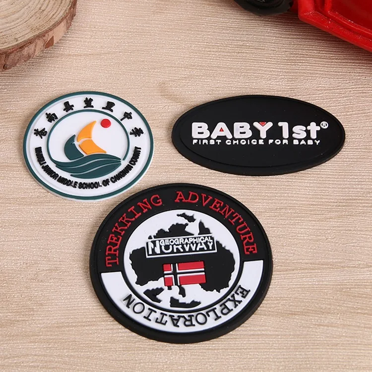 Custom Logo 3d Embossed Pvc Rubber Badge Silicone Patch - Buy Custom 3d ...