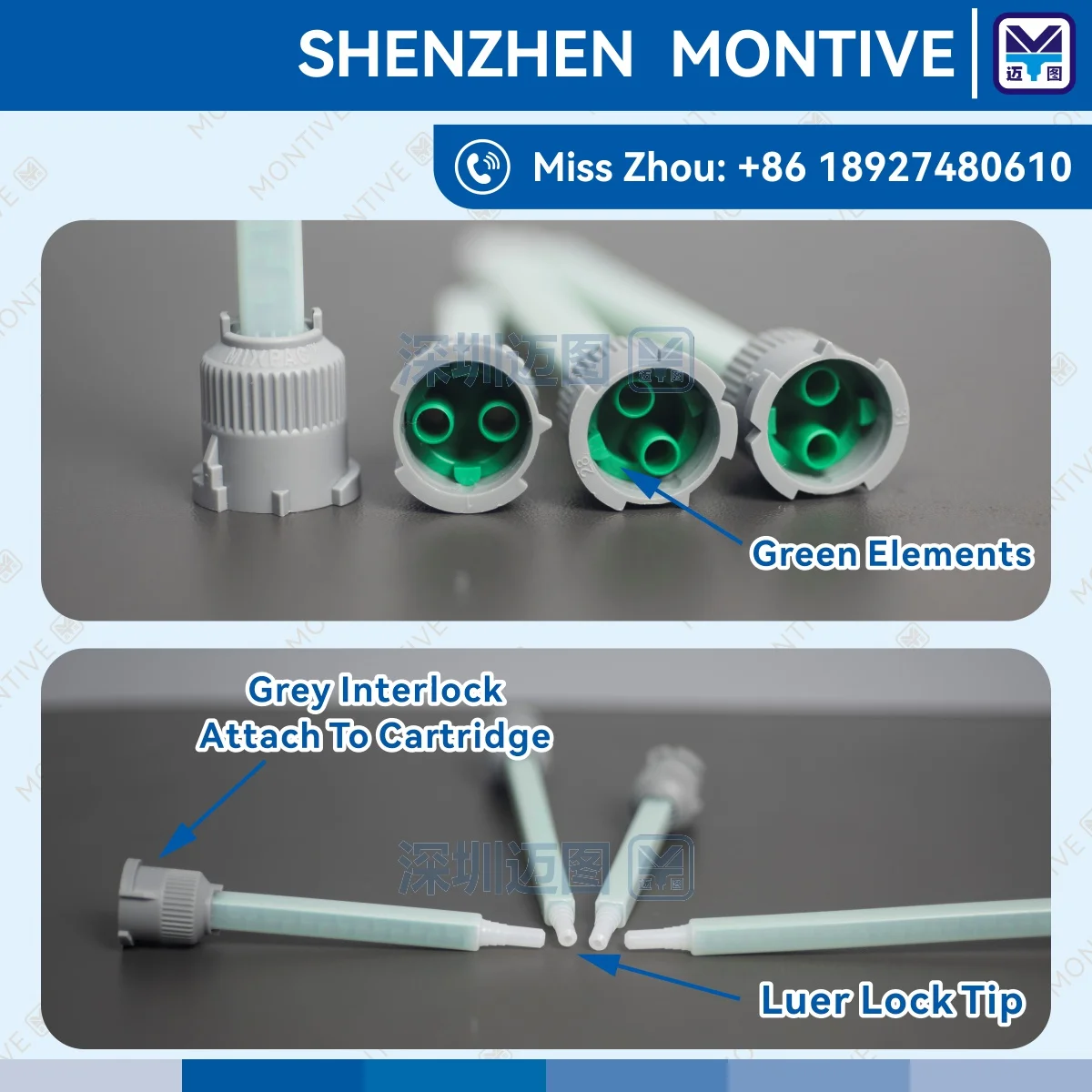 Sulzer Mixpac Mbq05-24l Plastic Static Mixer For Two-component 50ml 1:1 ...