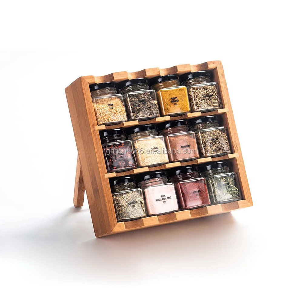 New 2023 Bamboo Spice Rack - Sustainable Storage Solutions