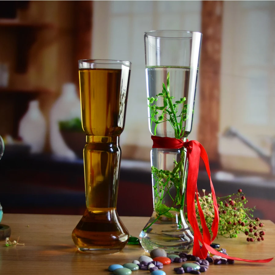 Customized New Fashion 550ml Long Yard Glass Beer Glass