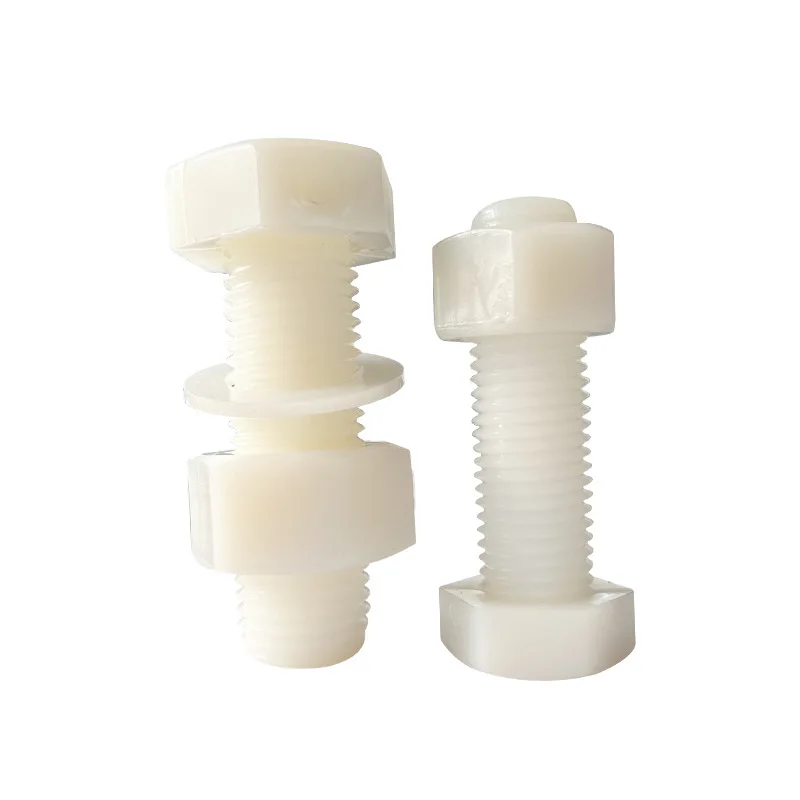 Din933 M3-m20 Nylon Hexagon Screws Nuts Washers Plain Plastic Insulated ...