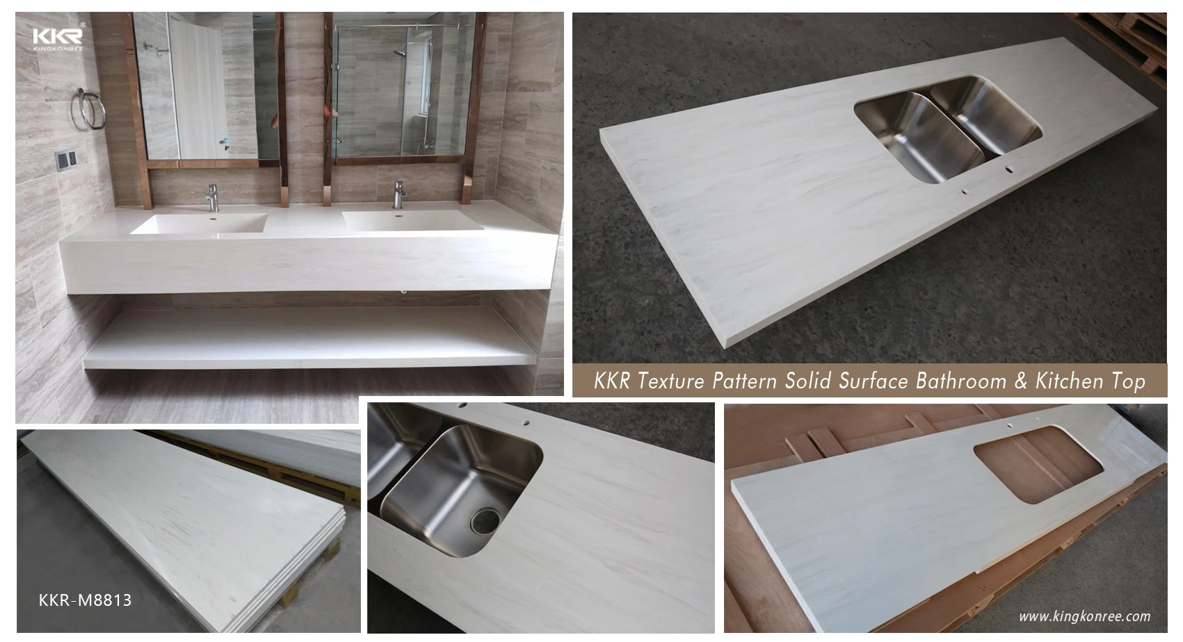 Kkr Wholesale Acrylic Faux Stone Polymarble Sheet Solid Surface Slab ...