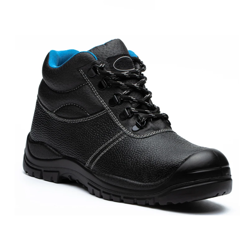Sturdy Leather Steel Toe Boots - Anti Static Safety Shoes