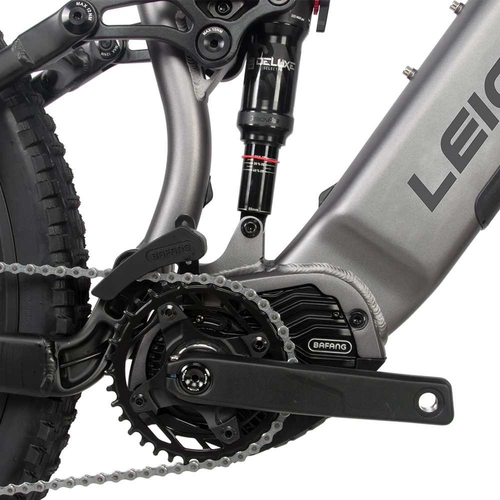 27.5 Inch Full Suspension Mid Drive E Bike/ Hydraulic Brake Electric ...