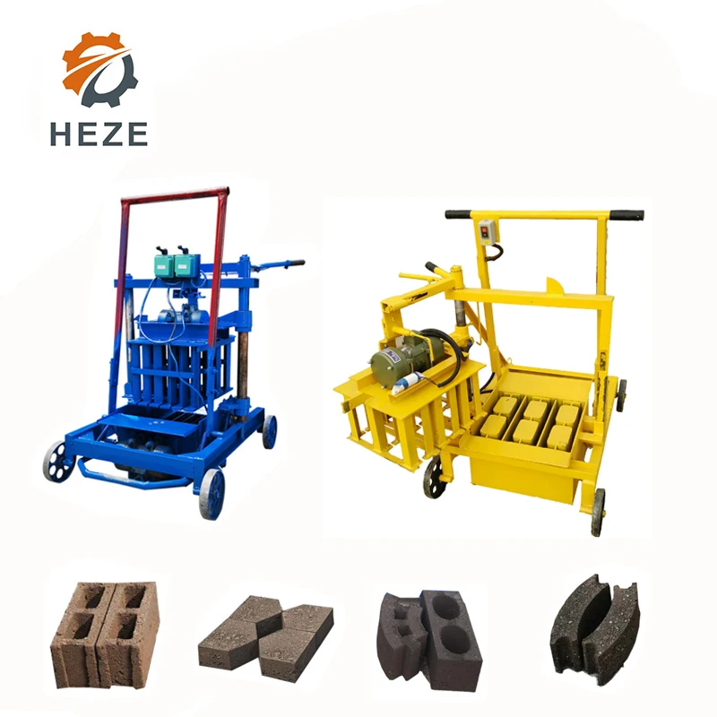 Hand Operated Interlocking Concrete Paving Brick Block Making Machine ...