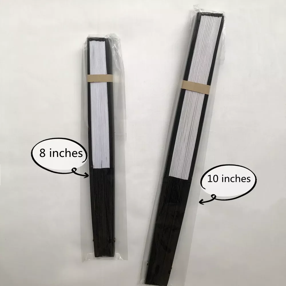 Rubysub Sublimation Blanks - Bamboo Fabric Folding Hand Fans
