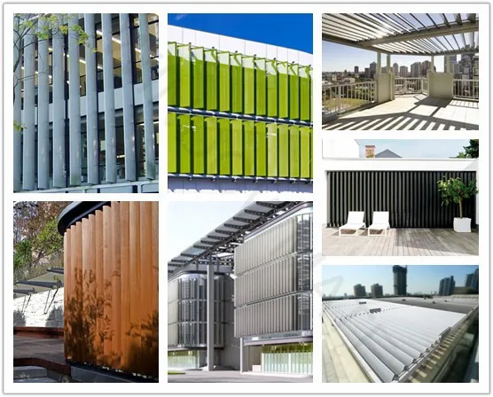 Aluminum Window Louver Blade Aerofoil Rotate Shutter - Buy Louvers ...