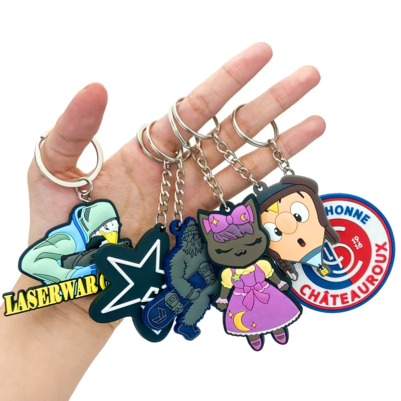Customized Design Rubber 2d Soft Pvc Keychain Personalized Promotional ...