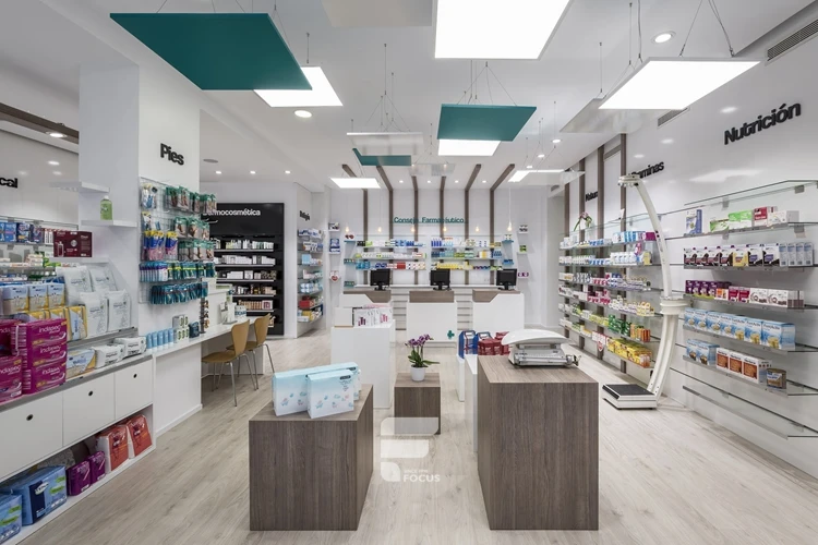 Medical Shop Interior Design - Professional Display Cabinets