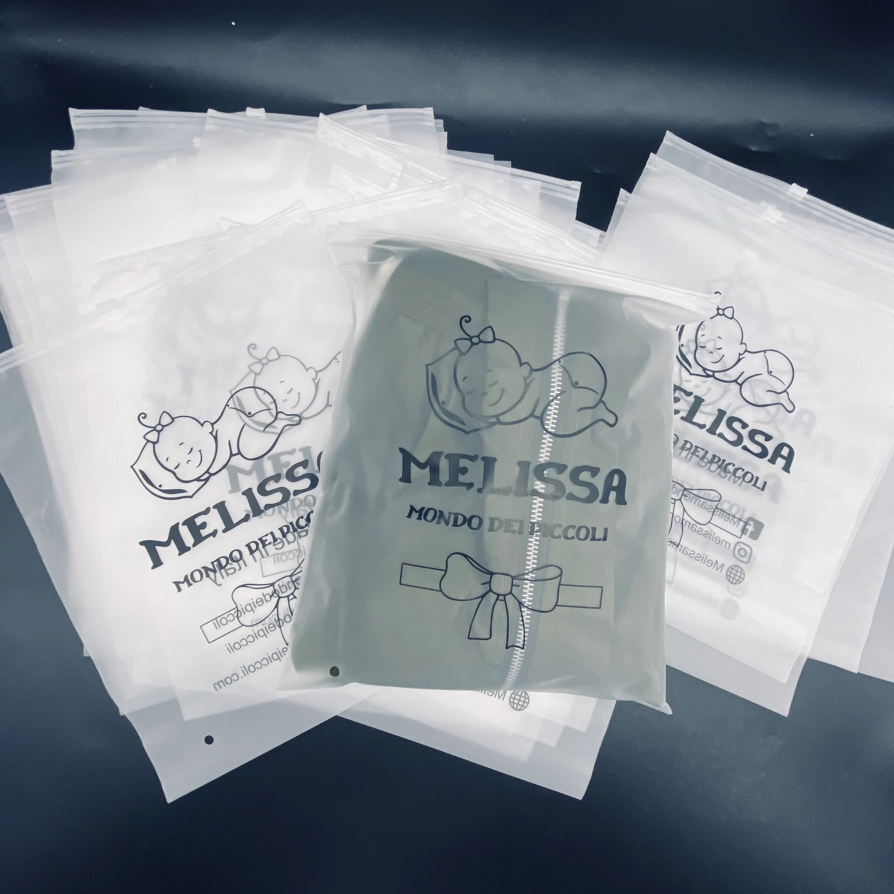 Custom Matte Print Pe Ziplock Poly Zip Lock Frosted Plastic Packaging