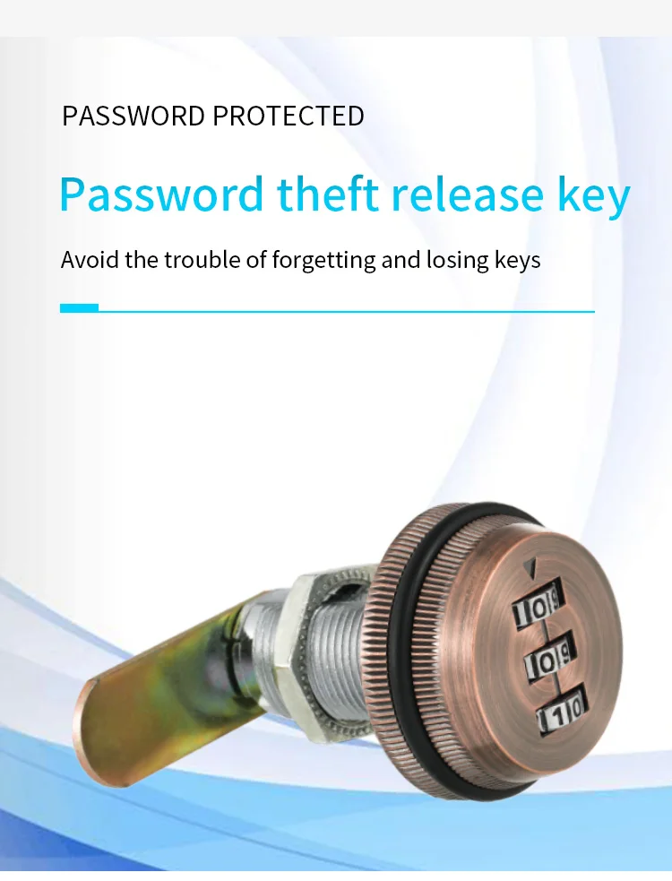 Digit Combination Cam Lock Keyless Password Lock Mailbox Cabinet Locks ...