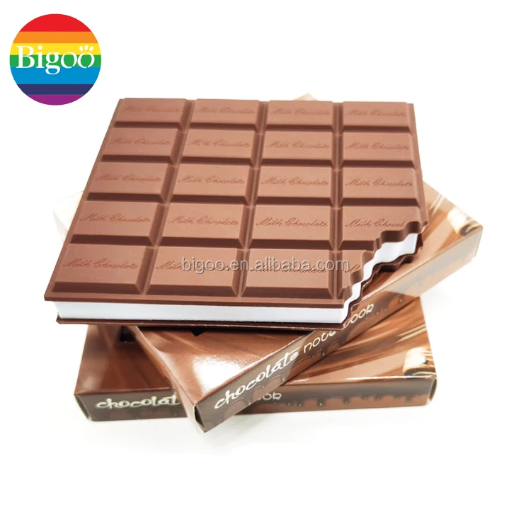 Creative Cute Chocolate Notepad Memo Note With Pvc Cover For ...