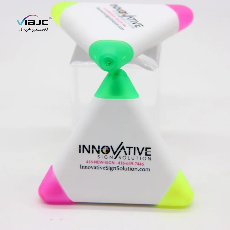 Triple Triangle Multi Colour Highlighter Pens - Promotional Gifts